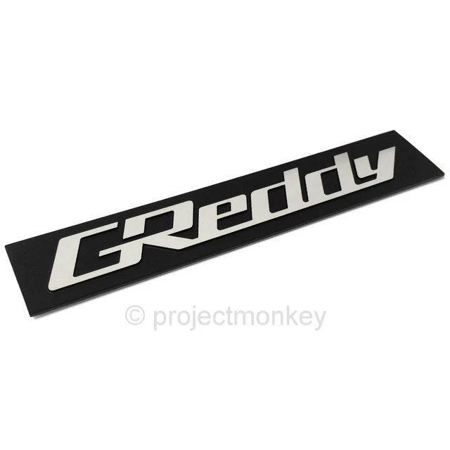 GREDDY LOGO INTAKE Plenum Metal Emblem Plaque Badge Trust Genuine Part ...