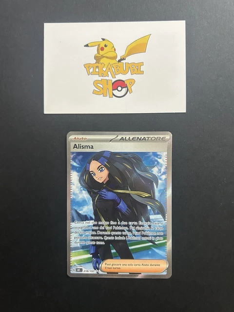 CARTA POKEMON ALISMA 218/197 Ossidiana Infuocata ITALIANO Full Art EUR ...