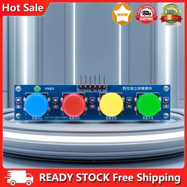 4 BUTTONS KEYBOARD Modules with Hat Keypad Modules for Arduino Or Raspberry Pi U £4.07 - PicClick UK