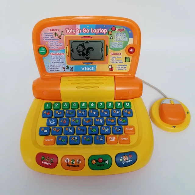 VTECH TOTE 'N Go Laptop w/ Mouse Kids Educational Computer Learning Toy ...