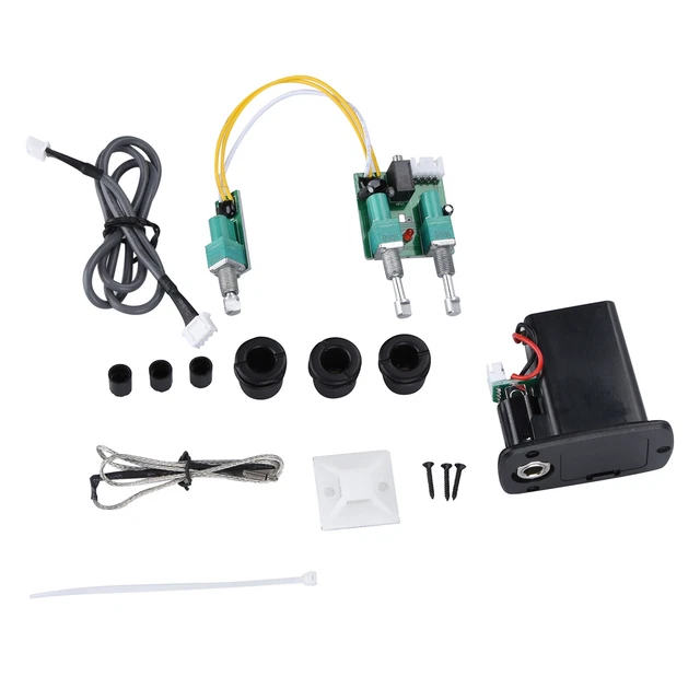 1 SET 3-BAND Guitar Piezo Pickup Preamp System Kit For Taylor Acoustic ...