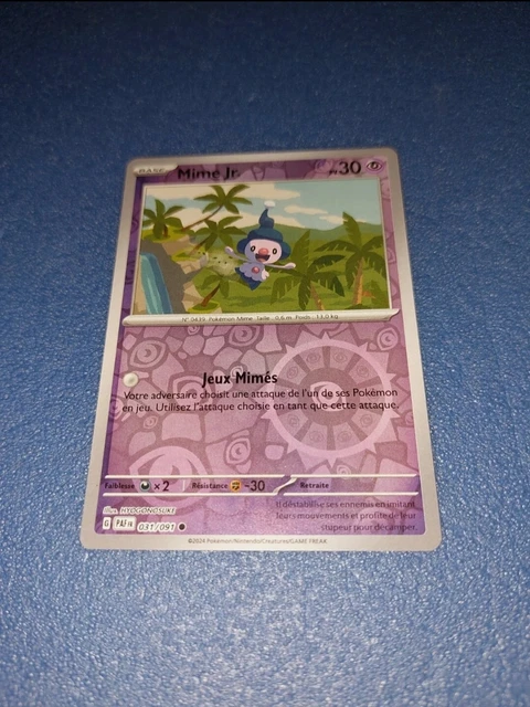 MIME JR 031 091 reverse carte card pokémon pokemon EUR 6,99 - PicClick FR