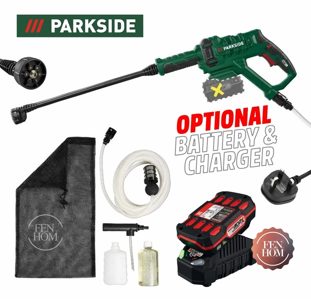 IDROPULITRICE SENZA FILI Parkside 20V - batteria e caricatore opzionali ...
