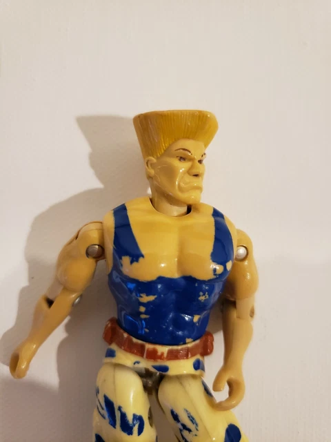 FIGURINE ARTICULÉE VINTAGE GI Joe Street Fighter II BLUE GUILE Heli 3 ...