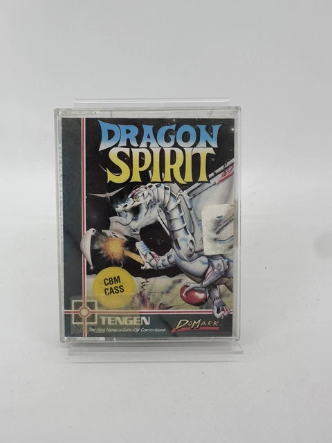 VINTAGE COMMODORE 64 Cassette Dragon Spirit 64/128 1989 Computer Game ...