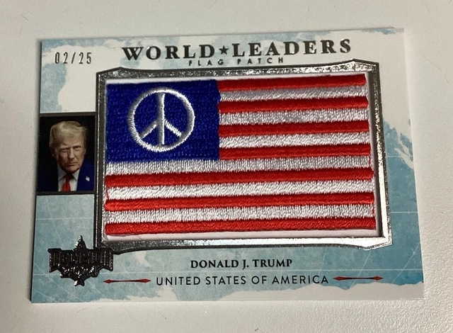 2024-2025 DECISION UPDATE DONALD J. TRUMP World Leaders Flag Patch Card ...