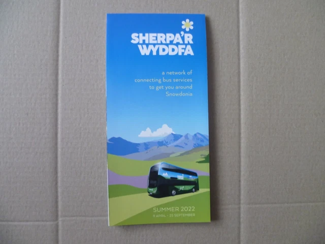 SNOWDON SHERPA (SHERPA'R Wyddfa) 2022 All Services Bus Timetable ...