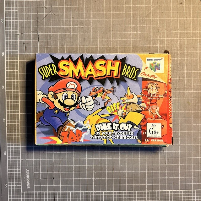 SUPER SMASH BROS (Nintendo 64, 1999) BOX ONLY - Authentic Original $145 ...