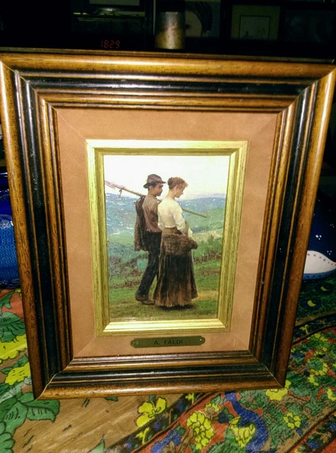 TABLEAU ARTURO FALDI ( Luna di miel 1892 ) sur bois EUR 120,00 ...