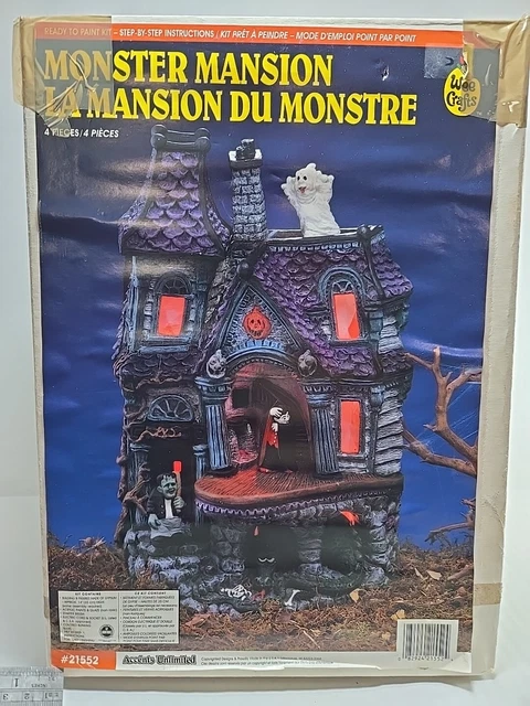 VINTAGE WEE CRAFTS Monster Mansion Haunted House Halloween Kit #21552 ...