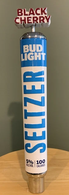 BUD LIGHT SELTZER with Black Cherry Top Beer Tap Handle - 13.5in £19.07 ...