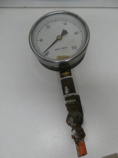 VINTAGE DOBBIE BROS Dobros Clock Face Gauge Measuring Instrument $34.00 ...