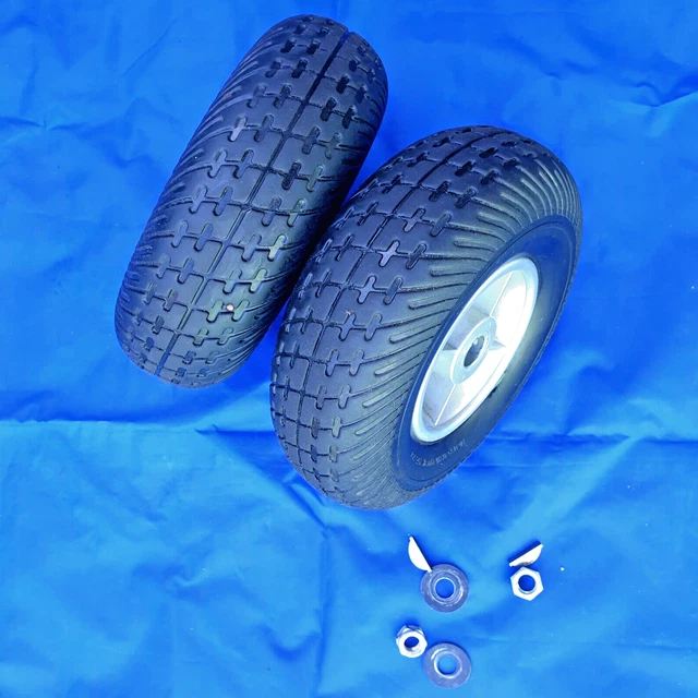 PAIR PRIDE GOGO Elite Traveller PLUS Mobility Scooter Rear Solid Wheels ...