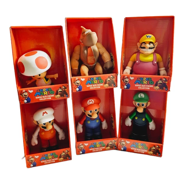 SUPER MARIO BROS Mario Luigi Wario Donkey Kong PVC Action Figures Toys ...