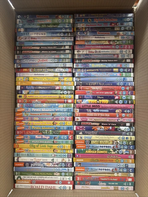APPROX 80 X RAW PRESCHOOL KIDS DVD BUNDLE Dora Peppa Pig Roary Paw ...