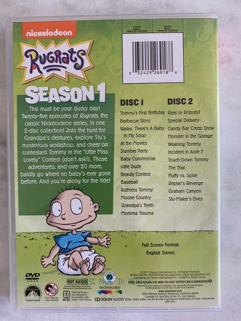 RUGRATS COMPLETE SEASONS 1-4 DVD + All Rugrats Movies DVD Nickelodeon ...