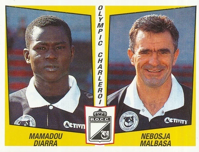 435 MAMADOU DIARRA Nebosja Malbasa Olympic Charleroi Sticker Football ...