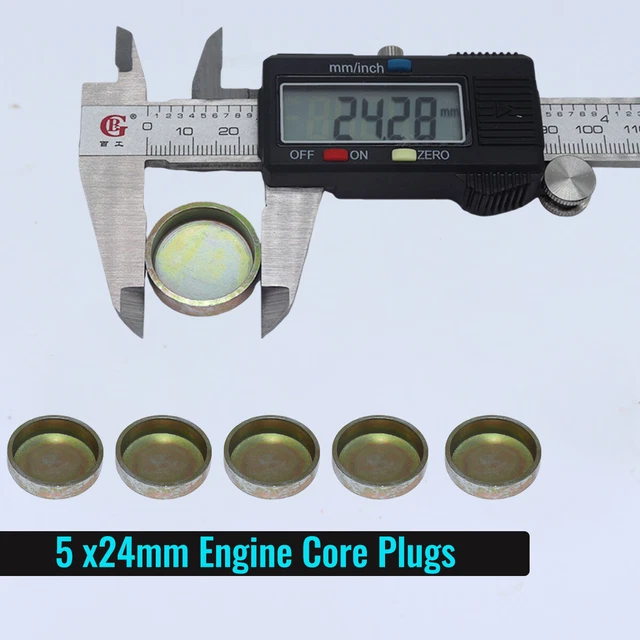 24MM WELCH CORE Plugs - Expansion Freeze Frost plug set Zinc Plated ...