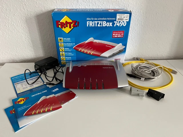 AVM FRITZ!BOX 7490 WLAN Router mit VDSL Modem EUR 69,00 - PicClick DE