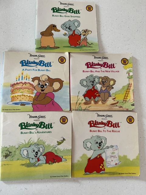 BLINKY BILL TINY Tots Books Bundle Of 5 Yoram Gross, Vintage 1992 1st ...