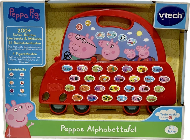 PEPPAS ALPHABETTAFEL 200+ Sätze Wörter Geräusche & Melodien 3-6 Jahre ...
