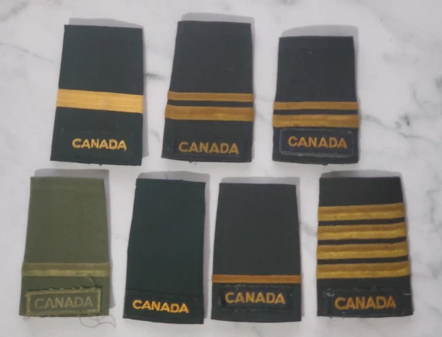 ROYAL CANADIAN ARMY Armed Forces Canada Shoulder Flashes 7 Lot $26.60 ...