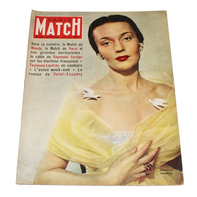 MAGAZINE / REVUE Paris Match n° 119 du 30/06/1951 Ludmilla Tcherina EUR 5,00 - PicClick FR