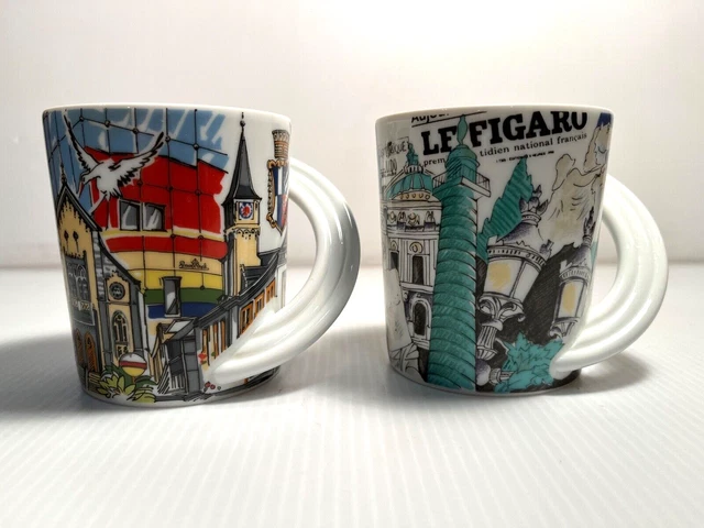 ROSENTHAL STUDIO LINE City Cup Nr. 14 Paris & Nr. 23 Selb Cups ~ Very ...