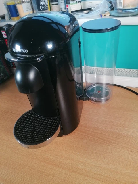 KRUPS XN900 NESPRESSO Vertuo Plus Chrome Black Espresso Coffee Machine ...