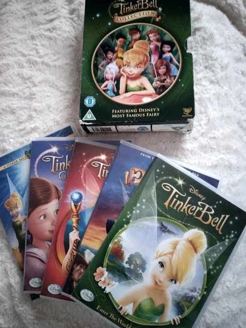 DISNEY BOXSET OF tinkerbell movie collection hours of quiet time 🙂🙂🙂 £4 ...