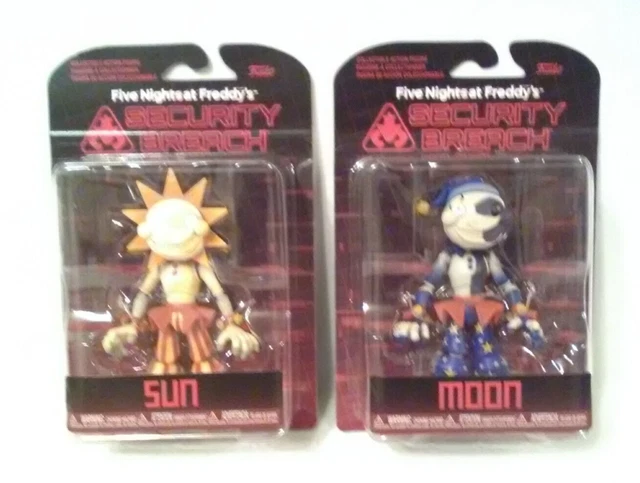FUNKO FIVE NIGHTS At Freddys Security Breach Sun & Moon Action Figures ...