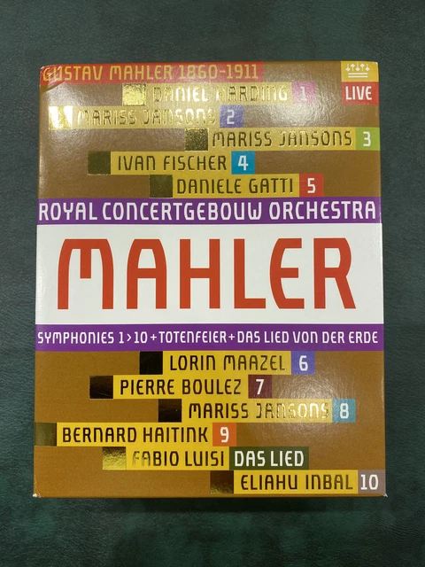 ROYAL CONCERTGEBOUW ORCHESTRA Mahler Complete Symphonies Blu-ray Set £19.55 - PicClick UK
