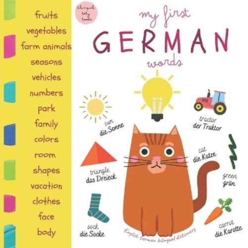 LAGARTA MY FIRST German Words English German Bilingual Dictionary ...