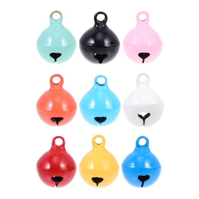 18 PCS XMAS Tree Small Bells Multi- Color Bulk DIY Bells DIY Pendant ...