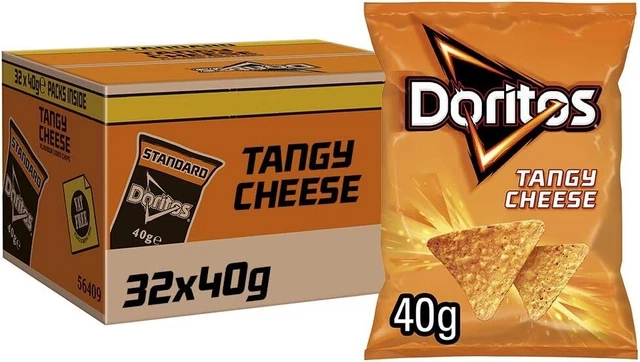 DORITOS TANGY CHEESE Tortilla Chips Pack of 32x40g £24.49 - PicClick UK