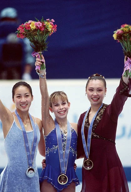 USA OLYMPIC CHAMPION Tara Lipinski No 9 Old Figure Sjating Photo £5.97 ...