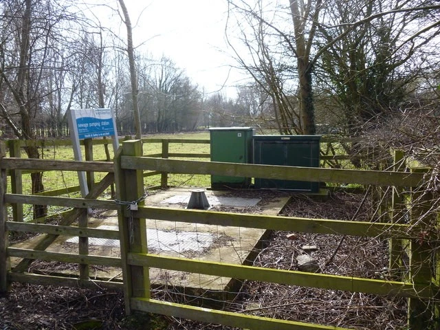 PHOTO A2 SEWAGE pumping station Broad Marston Broad Marston sewage ...