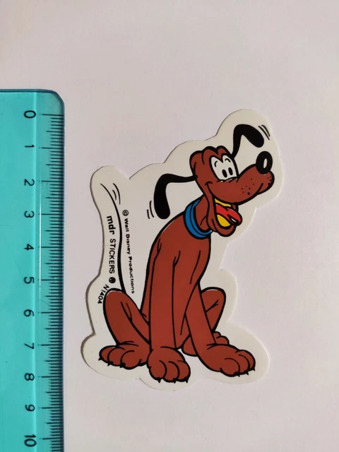 ADESIVO PLUTO WALT DISNEY STICKER AUTOCOLLANT AUFKLEBER VINTAGE 80s ...