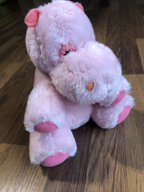 GEORGE RAINBOW PINK Hippo Plush St Michael Marks & Spencer M&S Rare ...