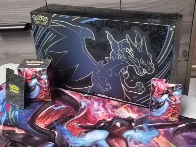 POKEMON MEGA CHARIZARD X UPC Ultra Premium Collection Empty Box Mat And ...