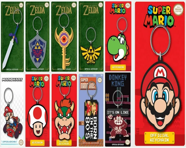 NINTENDO KEYRINGS LEGEND of Zelda Breath of the Wild Super Mario Kart ...