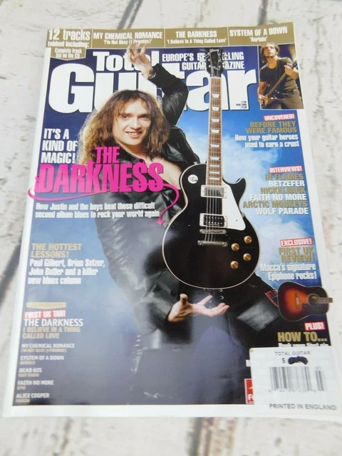 TOTAL GUITAR MAGAZINE 2006 The Darkness System Of a Down My Chemical ...