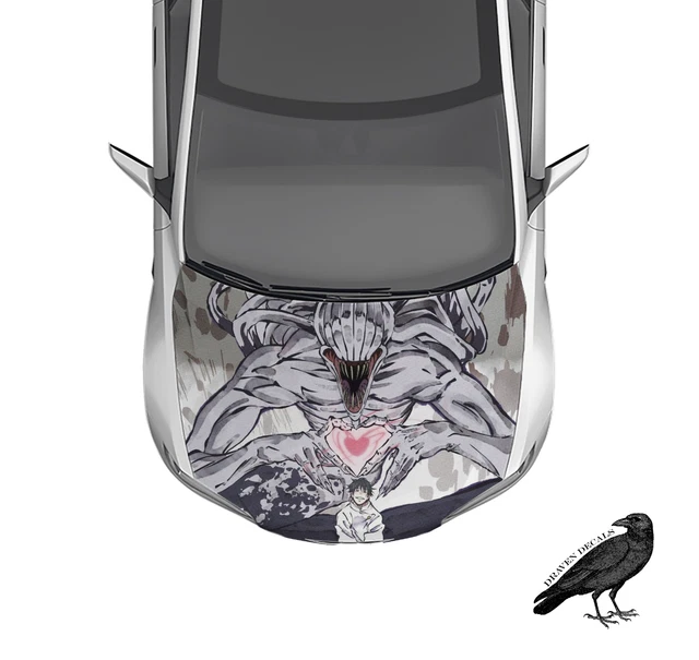 RIKA YUTA JUJUTSU Kaisen Anime Hood Wrap Weatherproof Vinyl Car Decal ...