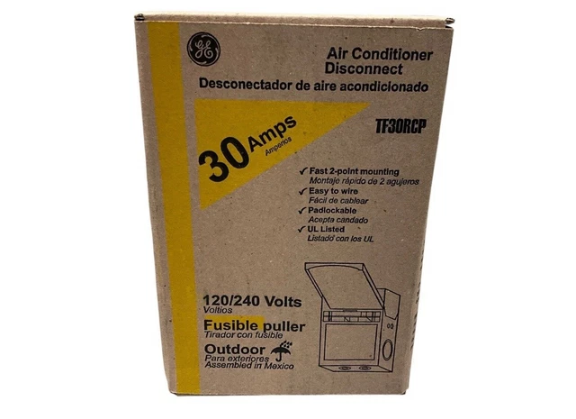 GE AC DISCONNECT Outdoor Switch 30A 120/240V TF30RCP $21.04 - PicClick CA