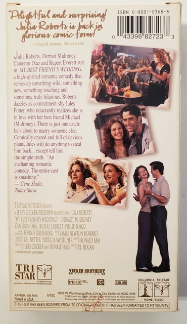 MY BEST FRIENDS Wedding VHS 1997 £7.29 - PicClick UK