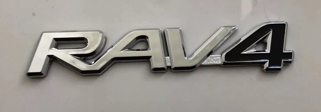 RAV4 TRUNK EMBLEMS Badge Chrome/ Rear Letters Word Fit Toyota Tailgate ...