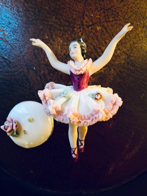 PORZELLAN FIGUR TÄNZERIN Ballerina Schneewittchen Pin-up F. WESSEL ...