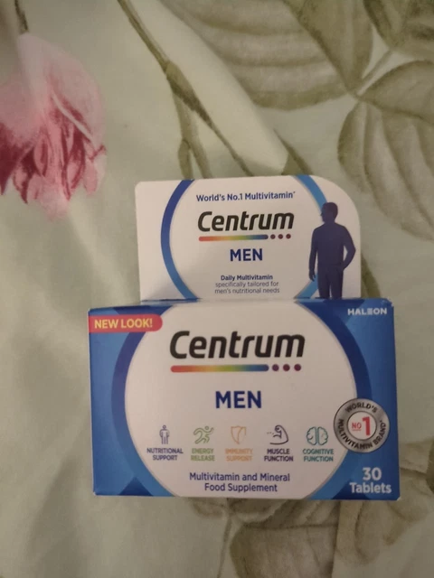 CENTRUM MEN TABLETS Multivitamin & Mineral Supplements 30 Tablets £0.99 ...