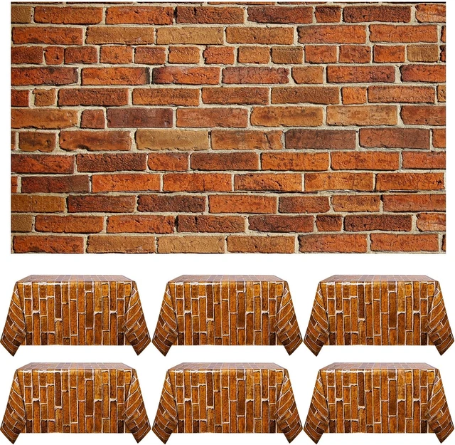 BRICK STONE WALL Stone Wall Scene Setter Brick Sheet Wallpaper Curtains ...