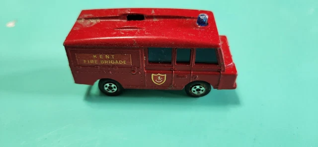 BOÎTE D'ALLUMETTES VINTAGE Lesney N° 57 camions de pompiers rouges Land ...